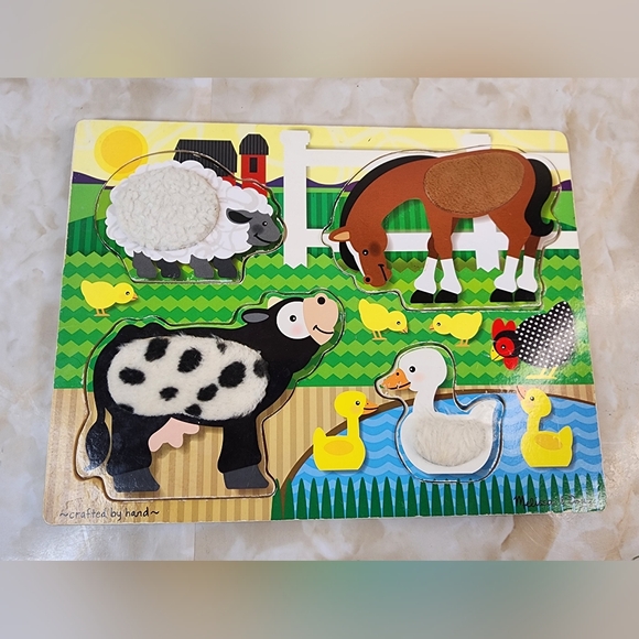 Melissa & Doug | Toys | Melissa Doug Wood Animals Puzzle | Poshmark